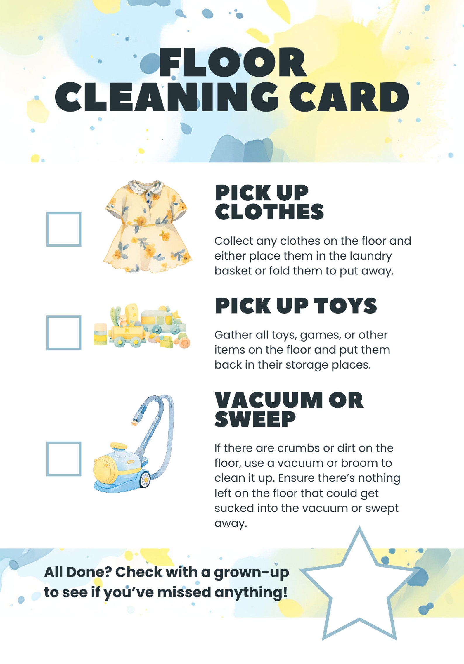 Fun and Easy Editable Kids Room Cleaning Checklist PDF Keep Those Toys ...