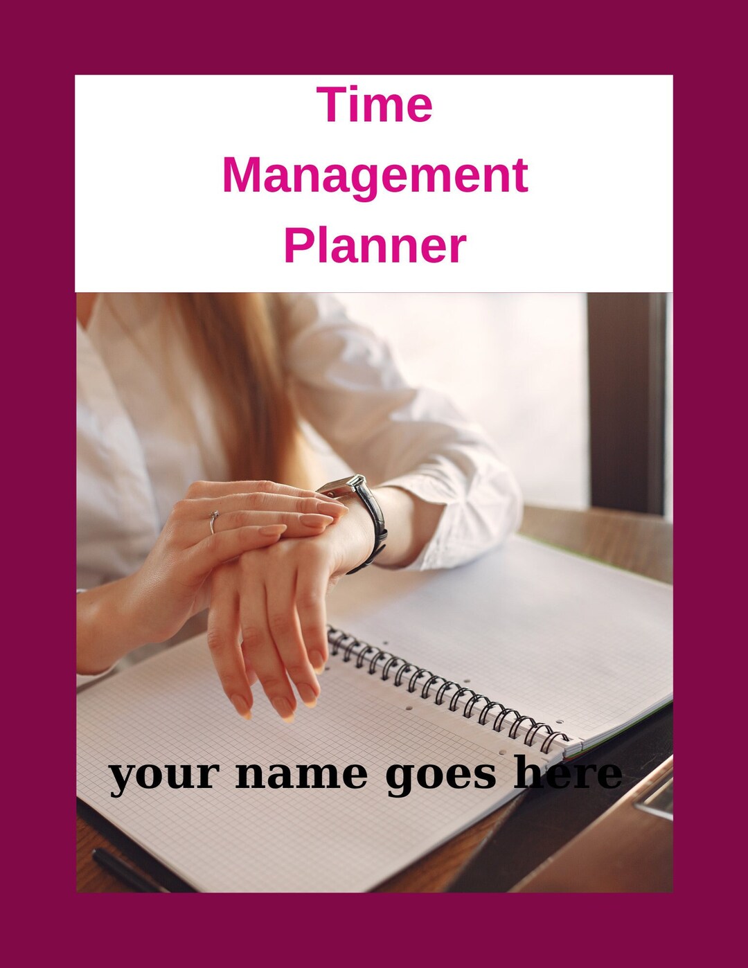 Time Management Planner,undated Daily Planner,printable Pdf Files,goal ...