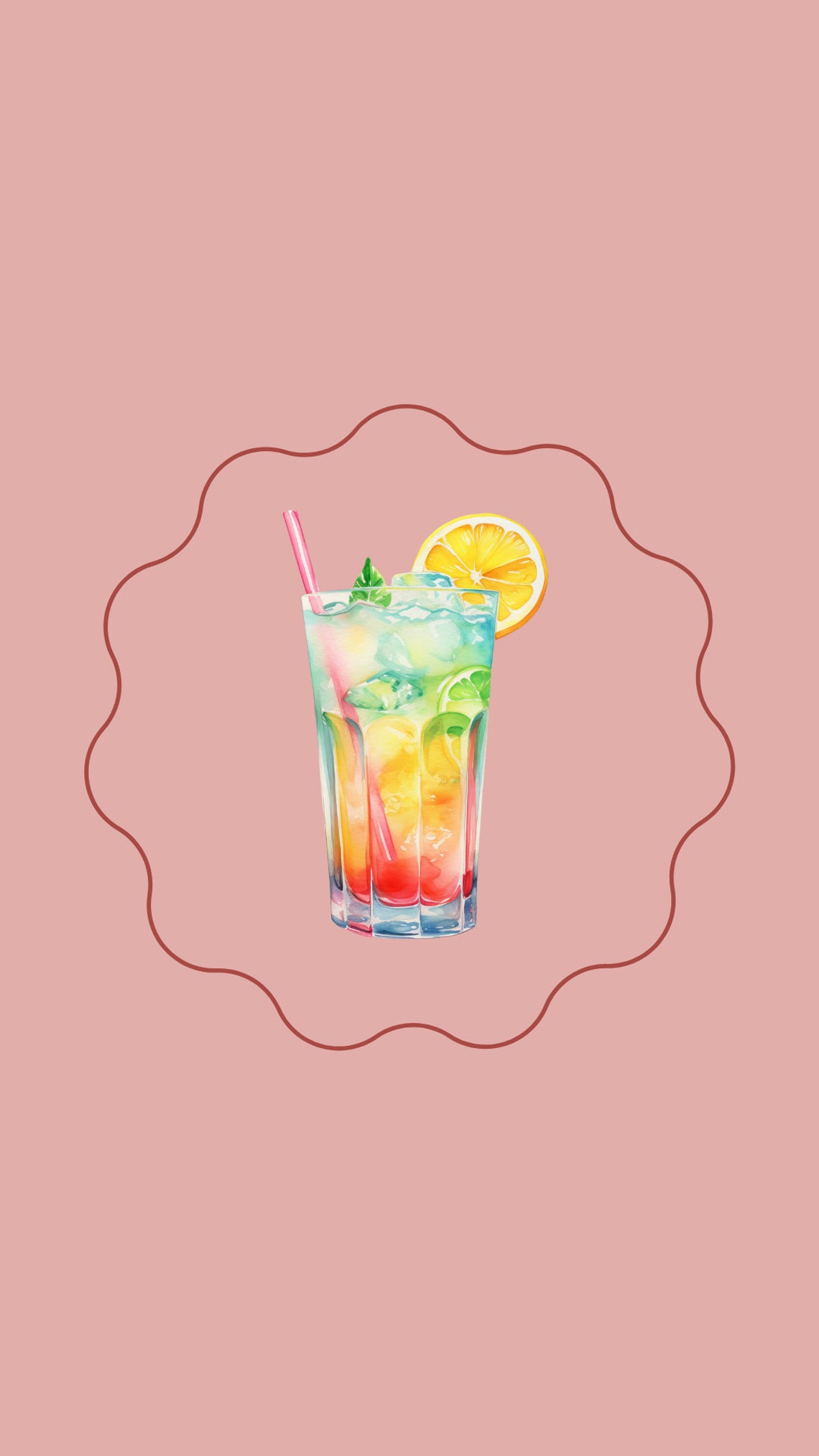 Tropical Social Media Highlights, Editable Canva Template, Vibrant ...