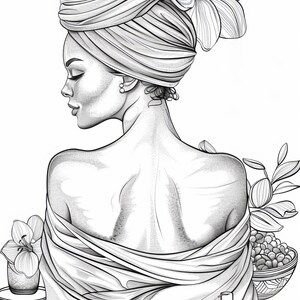 Spa Day Coloring Book 25 Relaxing Printable Pages, Instant Download PDF ...