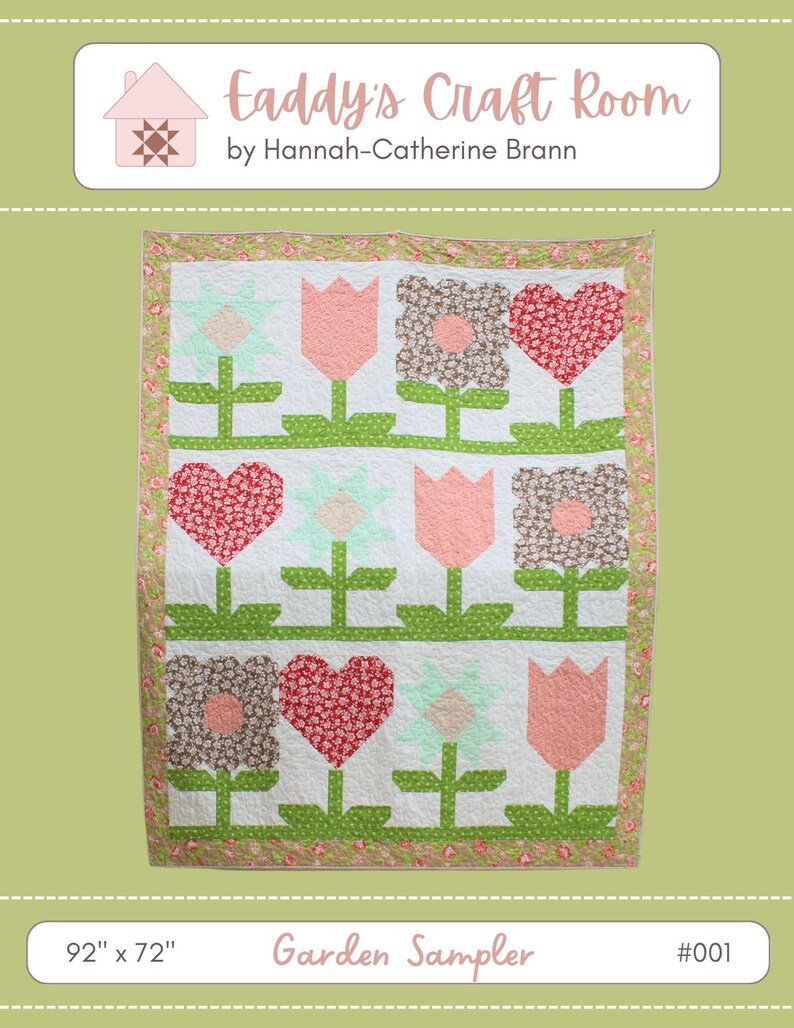 Garden Sampler Quilt Pattern [physical Paper Pattern] - Etsy