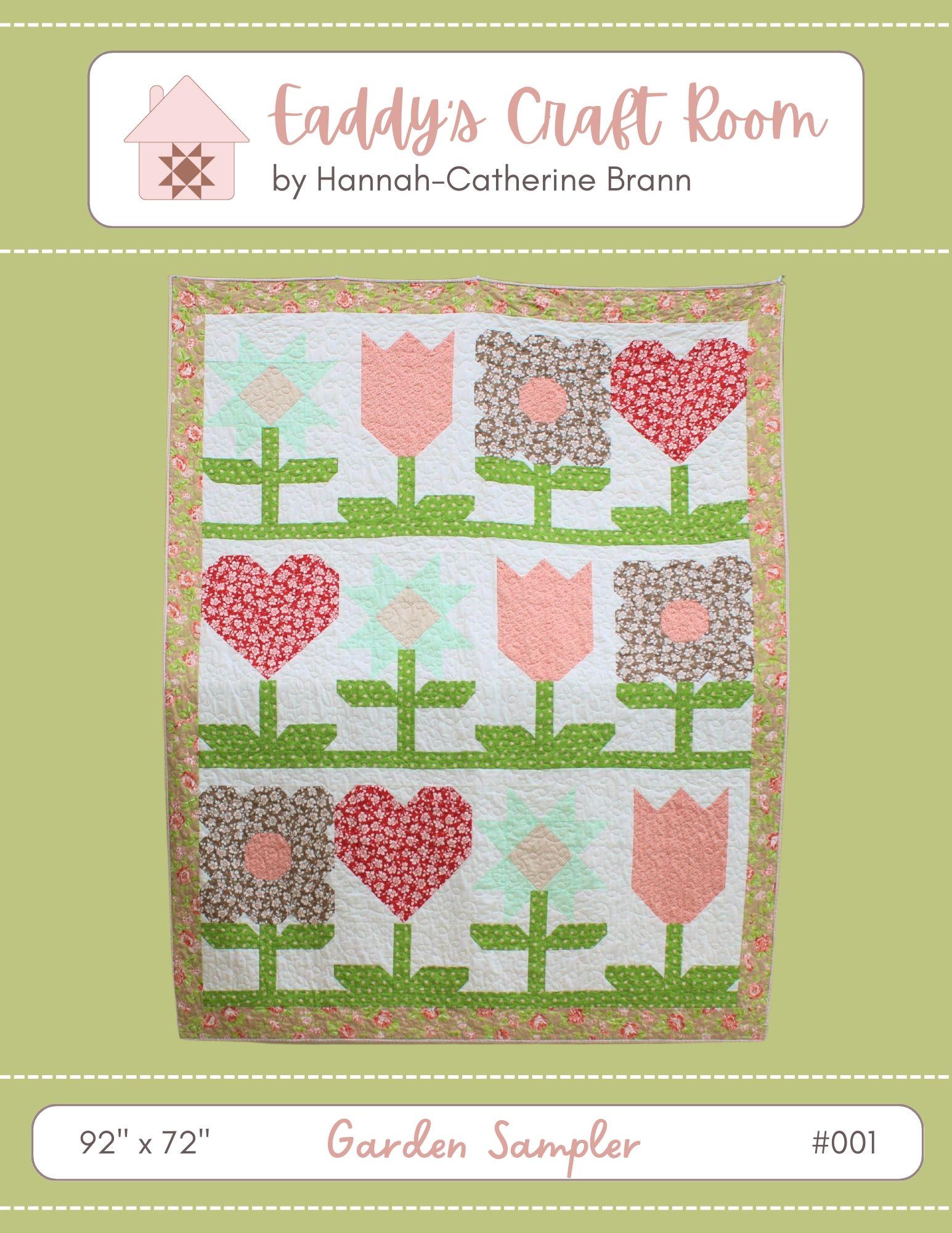 Garden Sampler Quilt Pattern [physical Paper Pattern] - Etsy