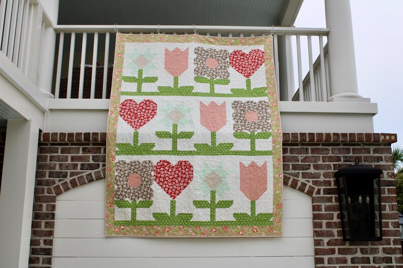 Garden Sampler Quilt Pattern [physical Paper Pattern] - Etsy