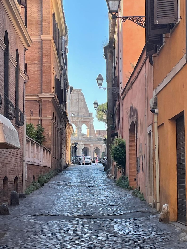 Digital Download Photography - Italy Small Street Old Town Brick Walls ...