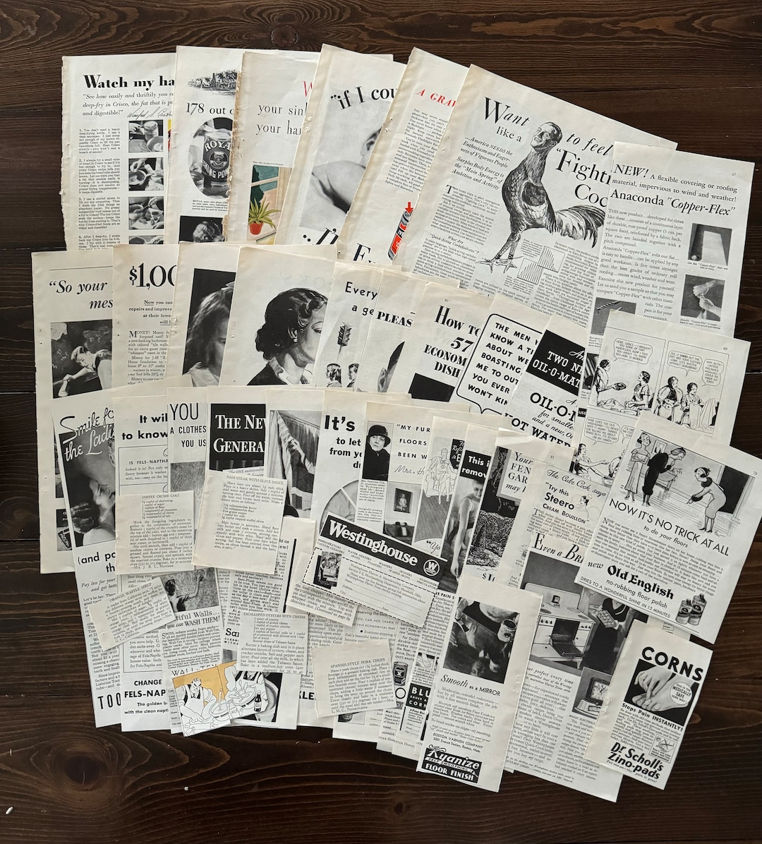 Large Assortment of 1930s Magazine Ads - Etsy
