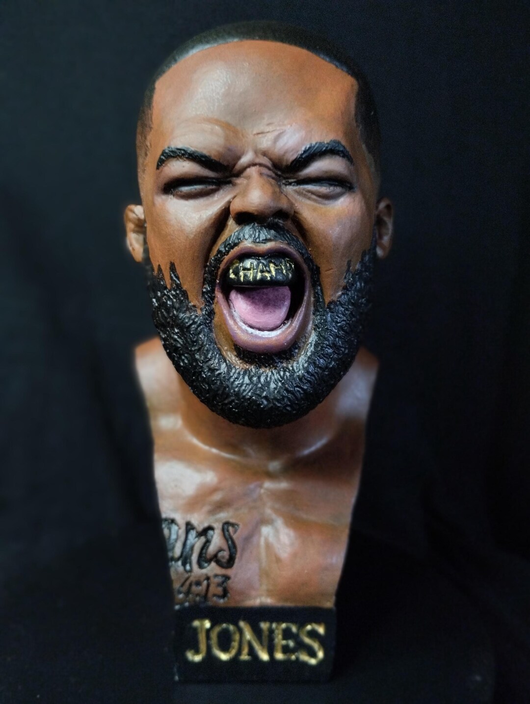 JON JONES UFC Fighter Bust Statue (handsculpted and Handpainted Statue ...