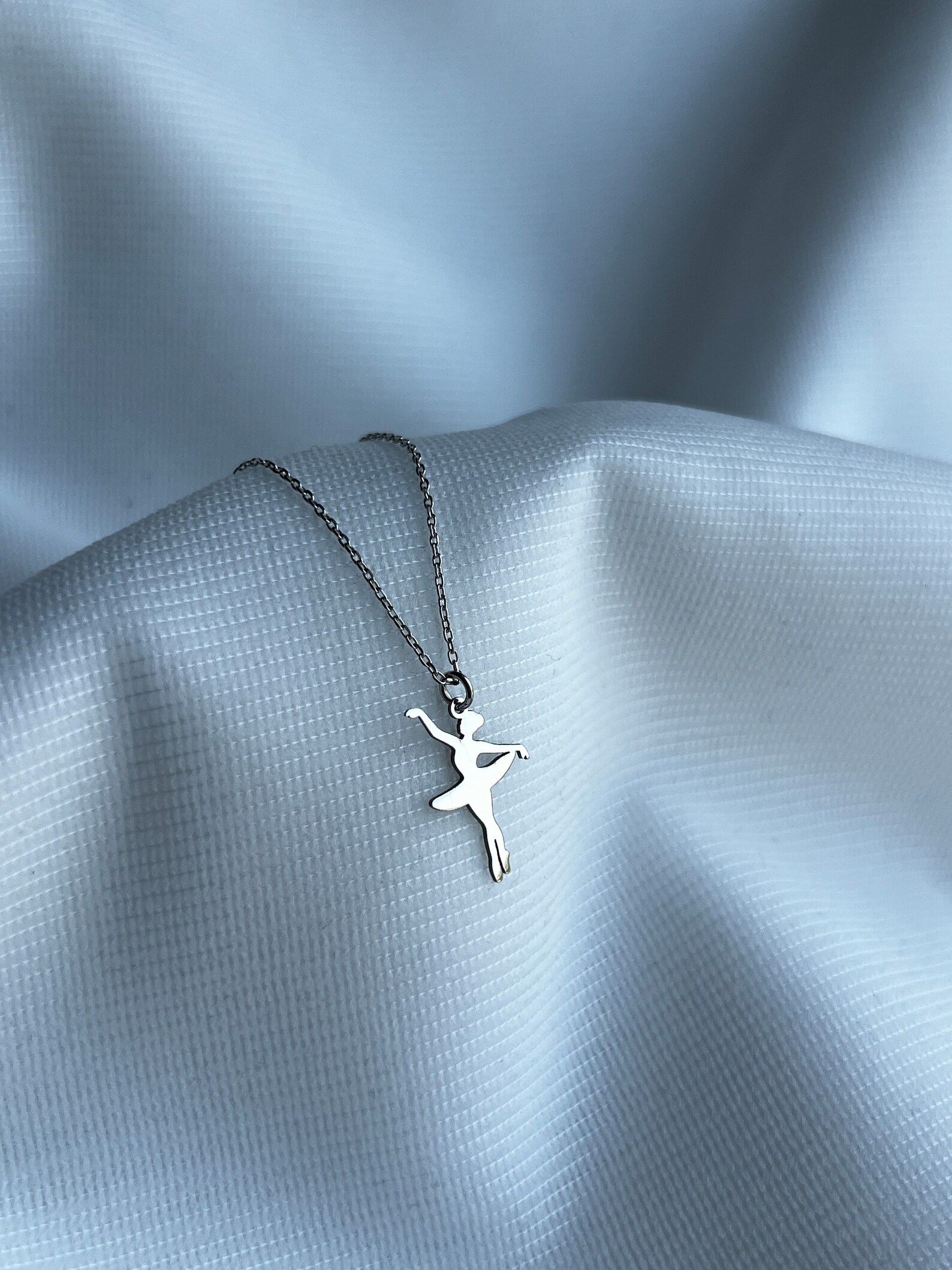 Ballerina Necklace 925 Sterling Silver Custom Ballet Necklace ...