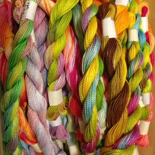 Hand Dyed Thread Fine Cotton Perle for Embroidery Quilting - Etsy UK