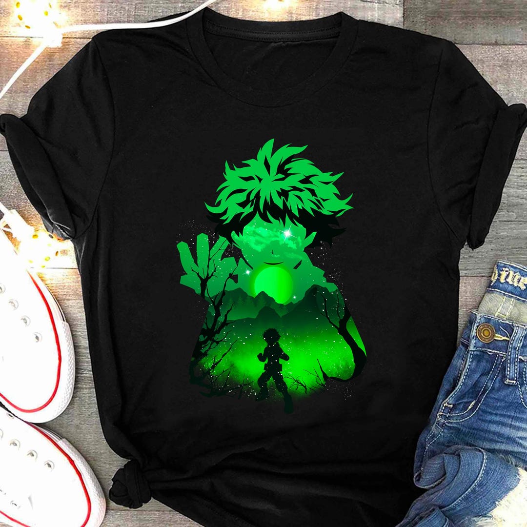 Izuku Midoriya Anime Shirt, Deku One for All Manga Shirt, My Hero ...