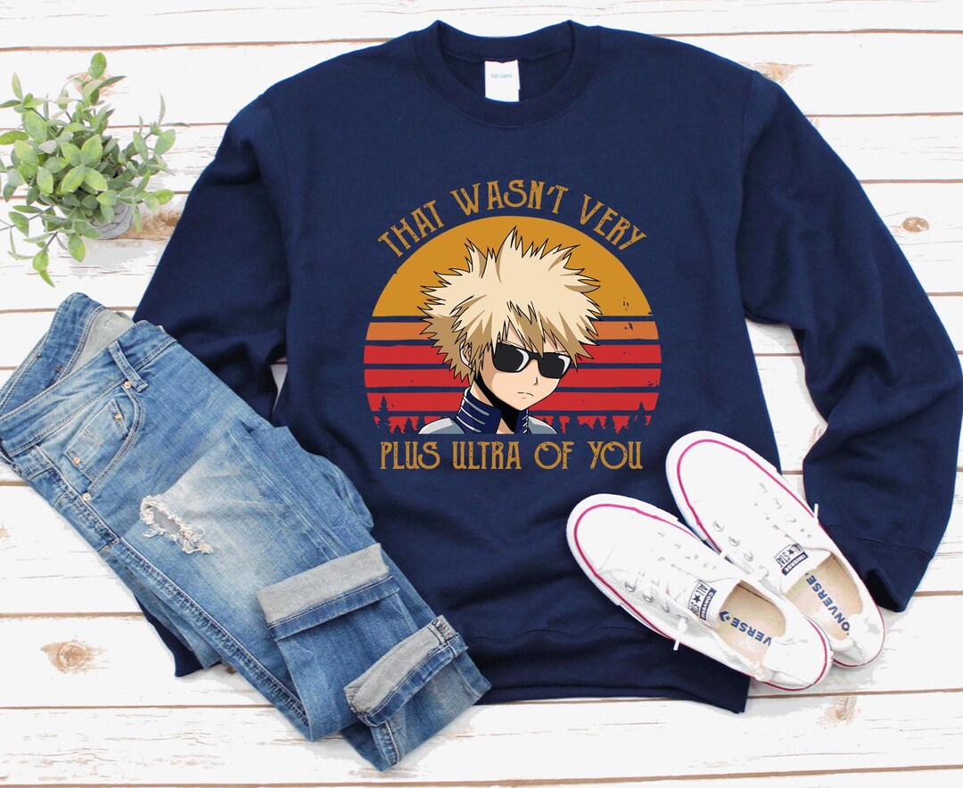 Katsuki Bakugo Anime Sweatshirt, Kacchan One for All Manga Sweater, My ...