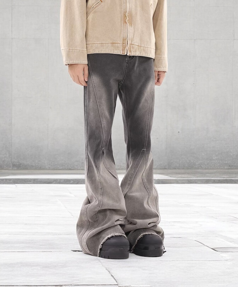 Opium Stacked Jeans, Baggy Stack Jeans, Chunky Flared Jeans, 2000's ...