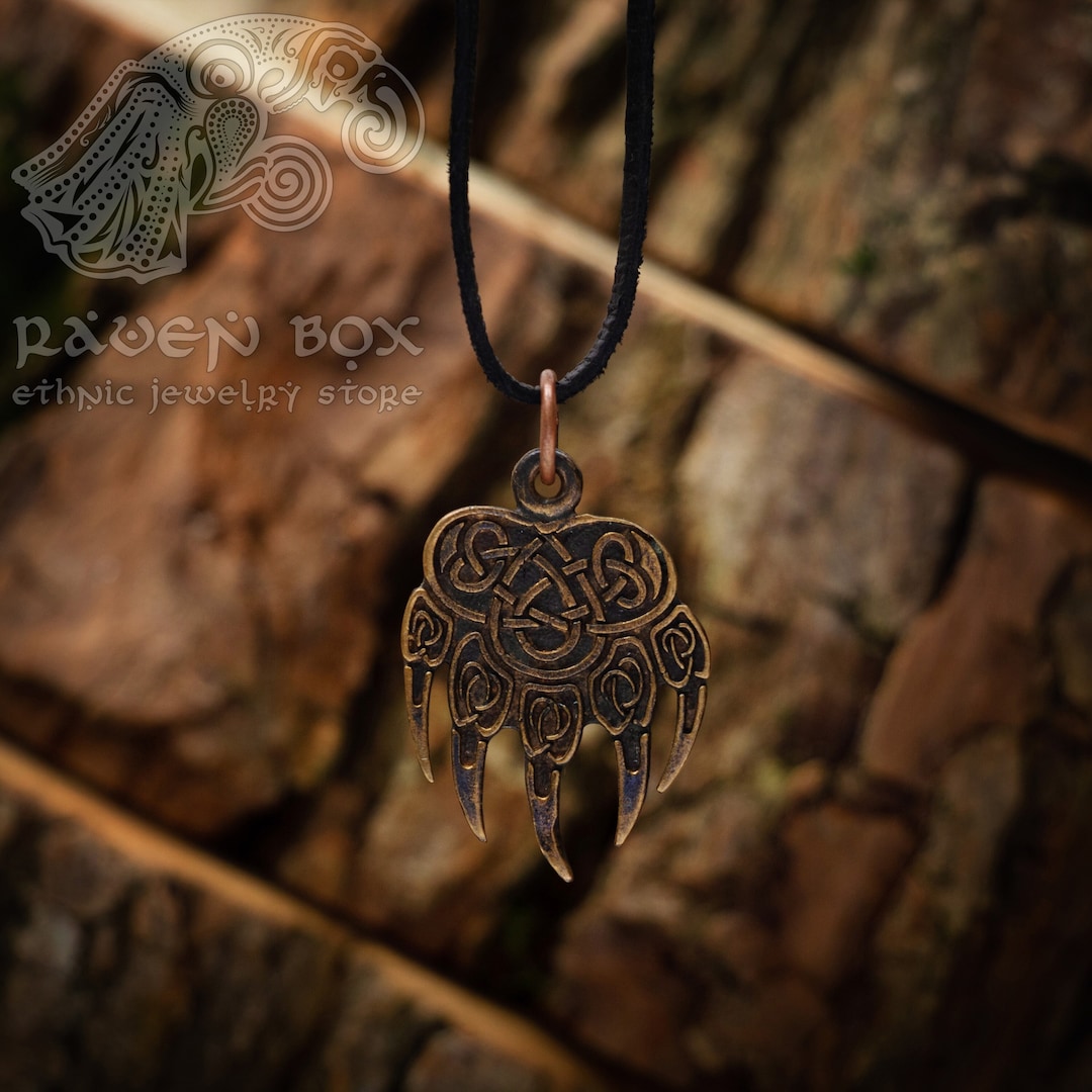 Bear Paw Сlaw Veles Pagan Jewelry Pendant: Symbolic Norse and Slavic ...