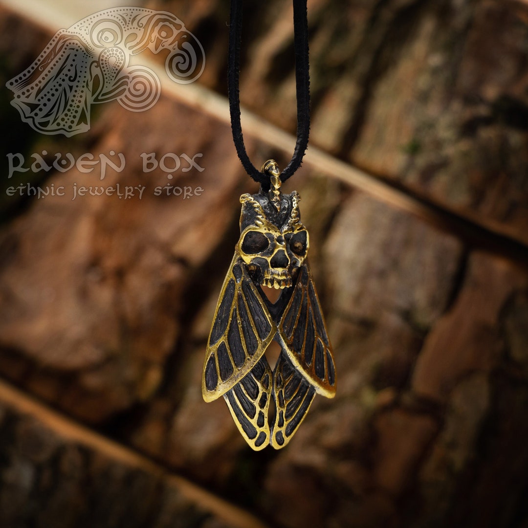 Death Butterfly or Sphingidae Pendant: Symbolizing Death and Rebirth ...