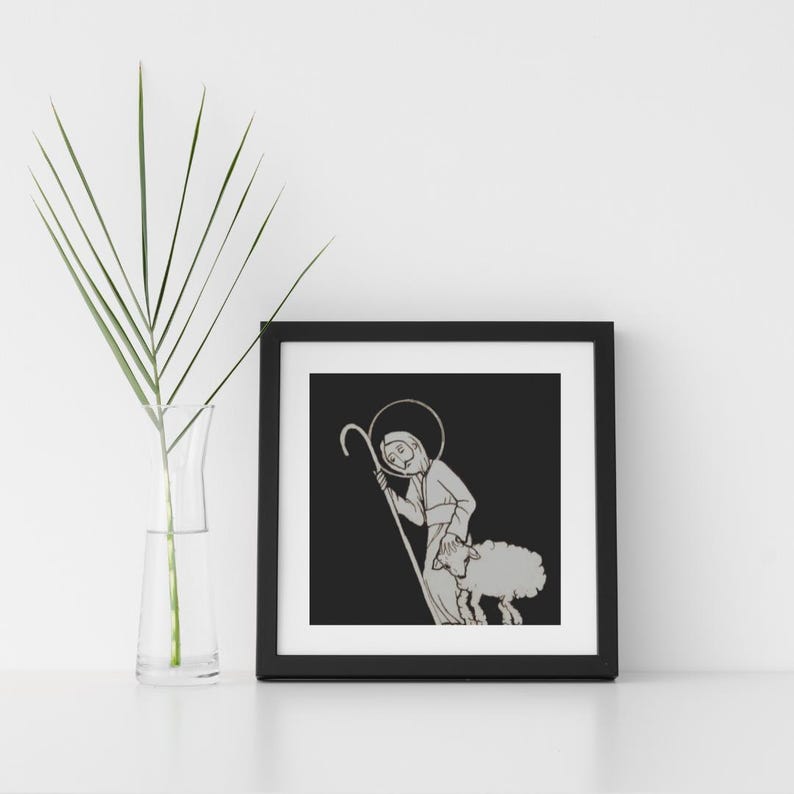 The Good Shepherd, Printable Print at Home Catholic Christian Jesus Art ...