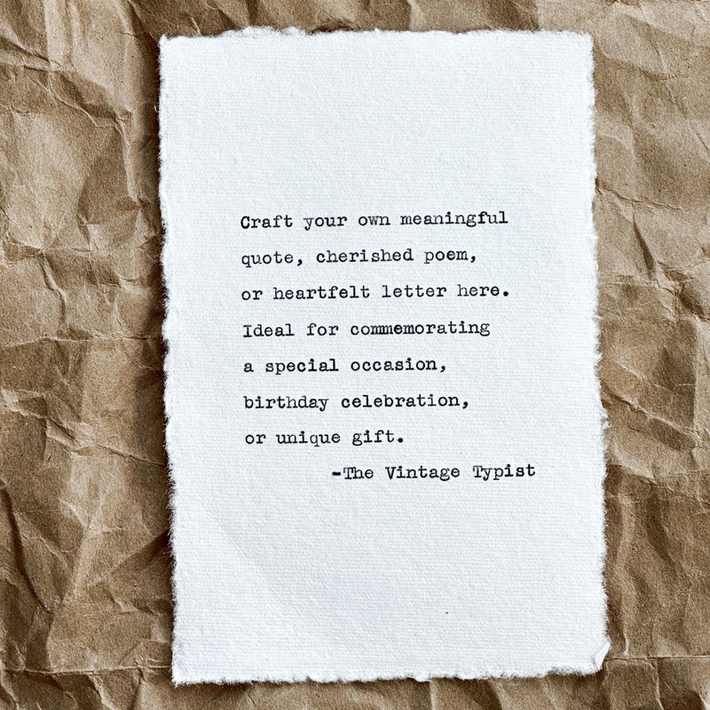 Custom Stamp With Poem - Etsy