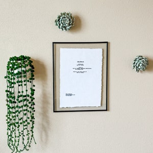 Custom Screenplay Title Page Hand Typed on Cotton Paper and Framed ...