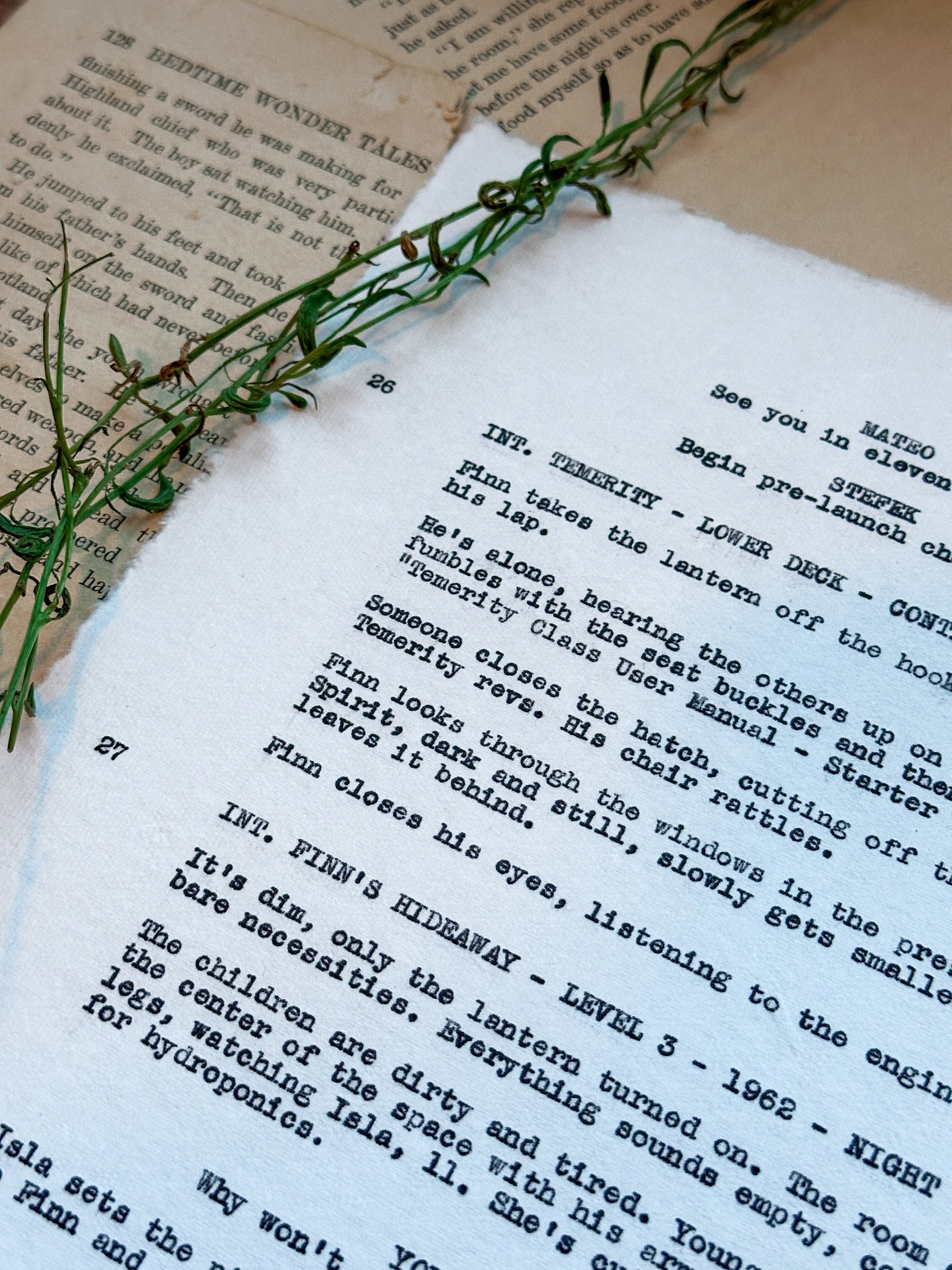 Custom Screenplay/script Page Hand Typed on Cotton Paper and ...