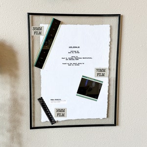 Custom Screenplay Title Page Hand Typed on Cotton Paper and Framed ...