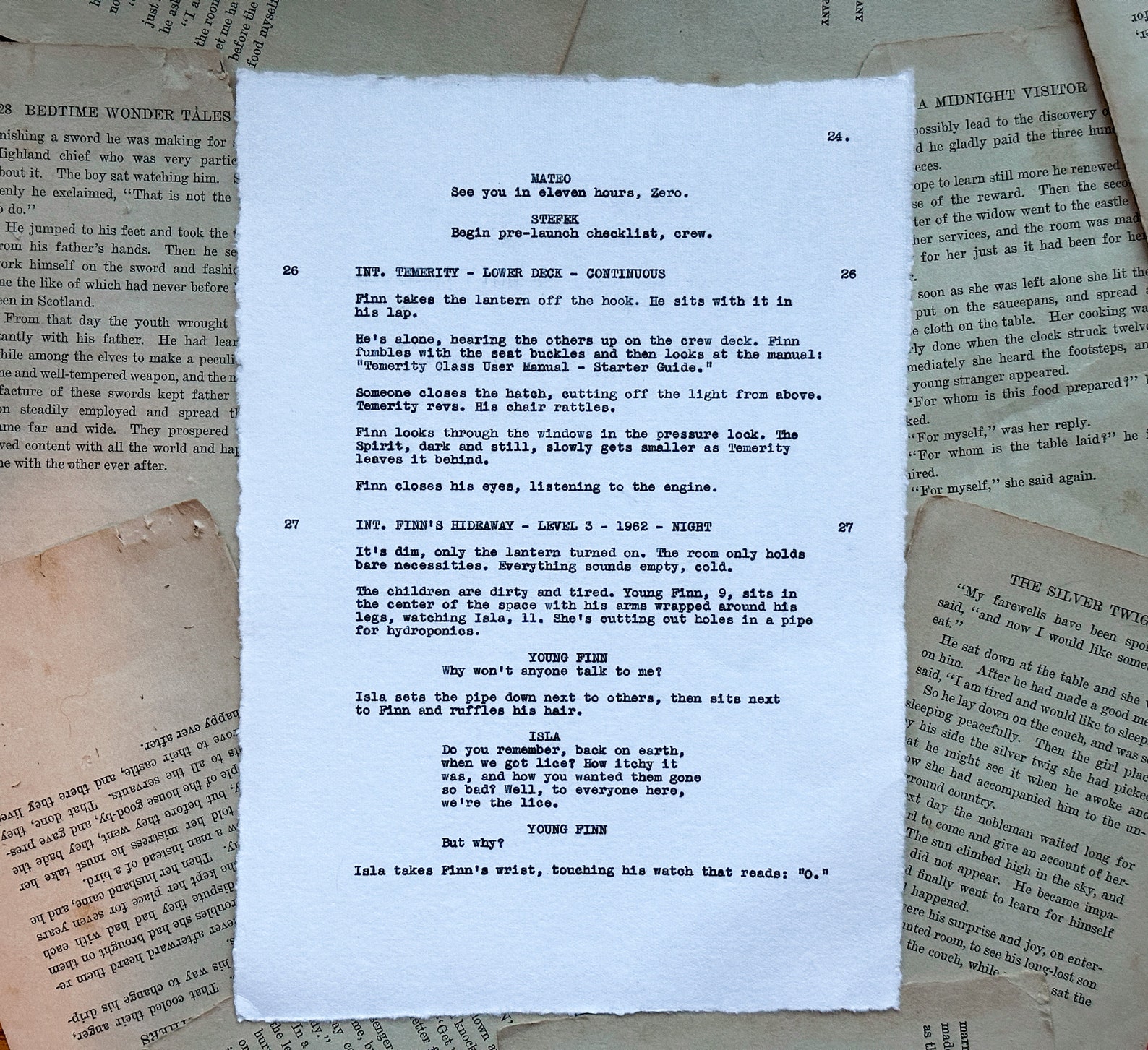 Custom Screenplay/script Page Hand Typed on Cotton Paper and ...