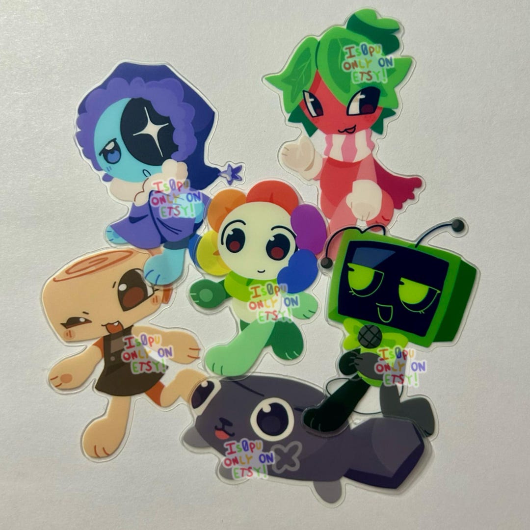 Dandy’s World || Matte Clear Stickers || Dandy, Vee, Astro, Shelly ...