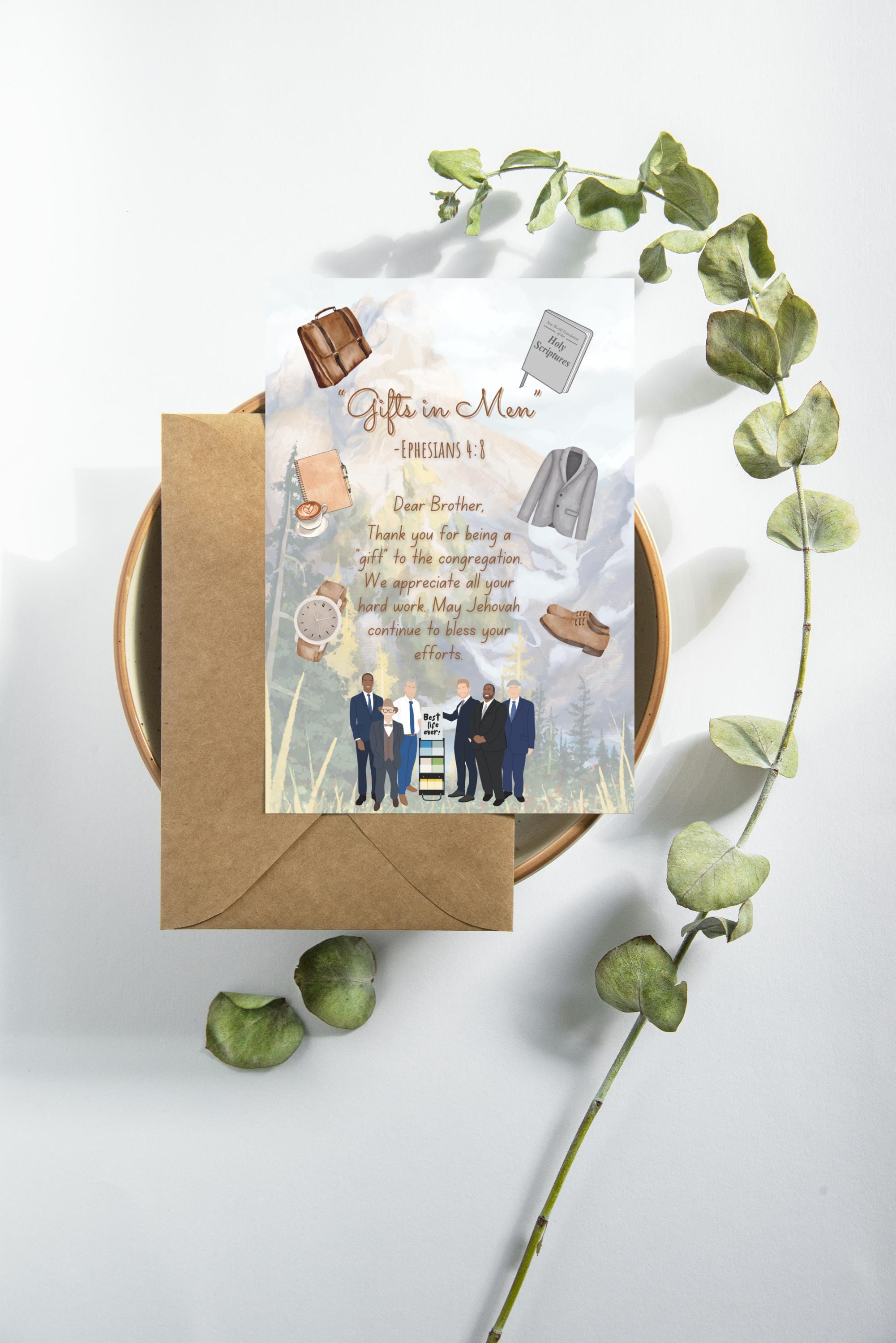 JW Thank You Card for Brothers, Ministerial Servants, Elders, Thank You ...