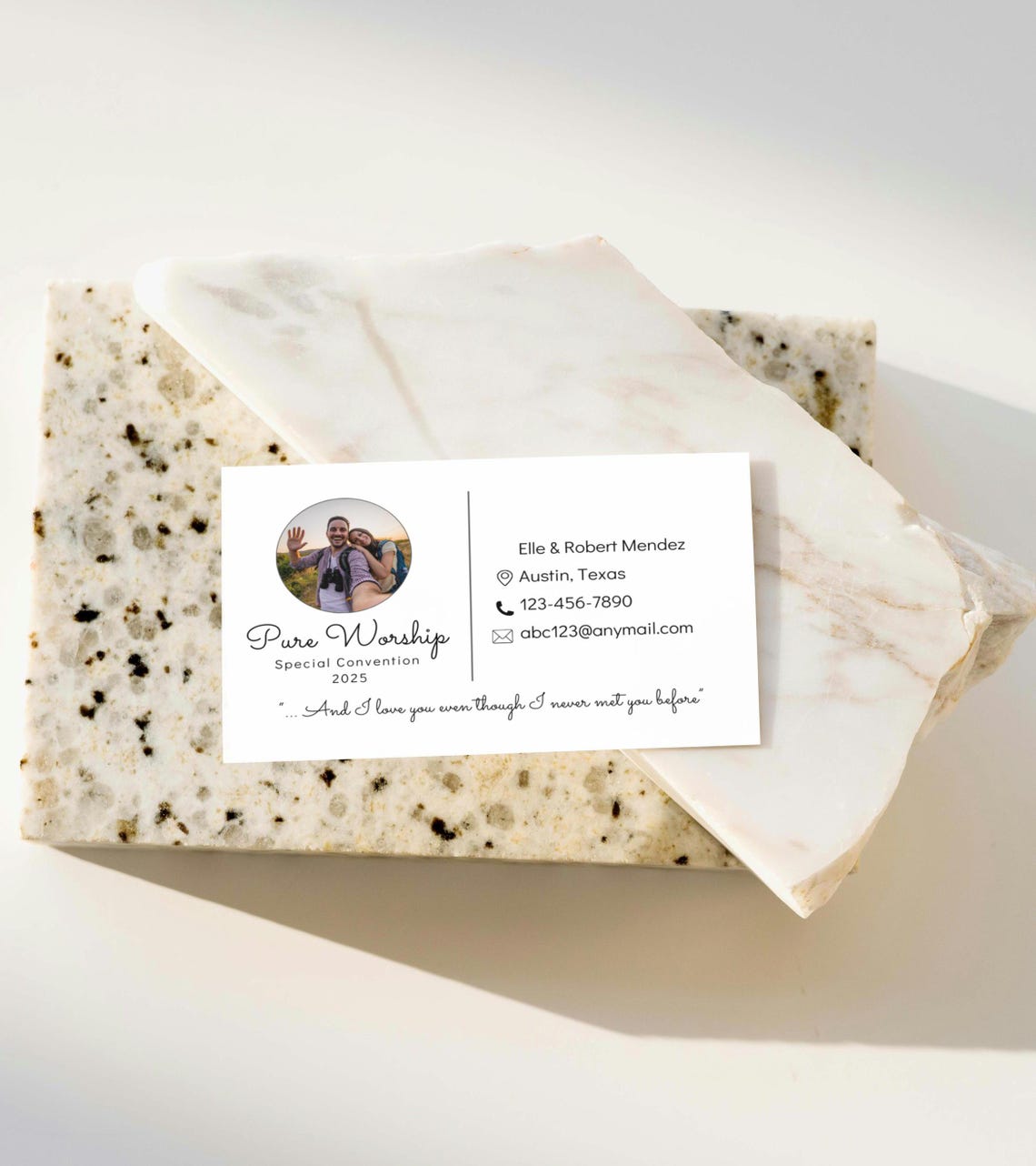 Personalized Convention Contact Card, Pure Worship 2025, JW Printable ...