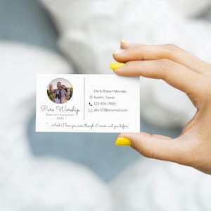 Personalized Convention Contact Card, Pure Worship 2025, JW Printable ...