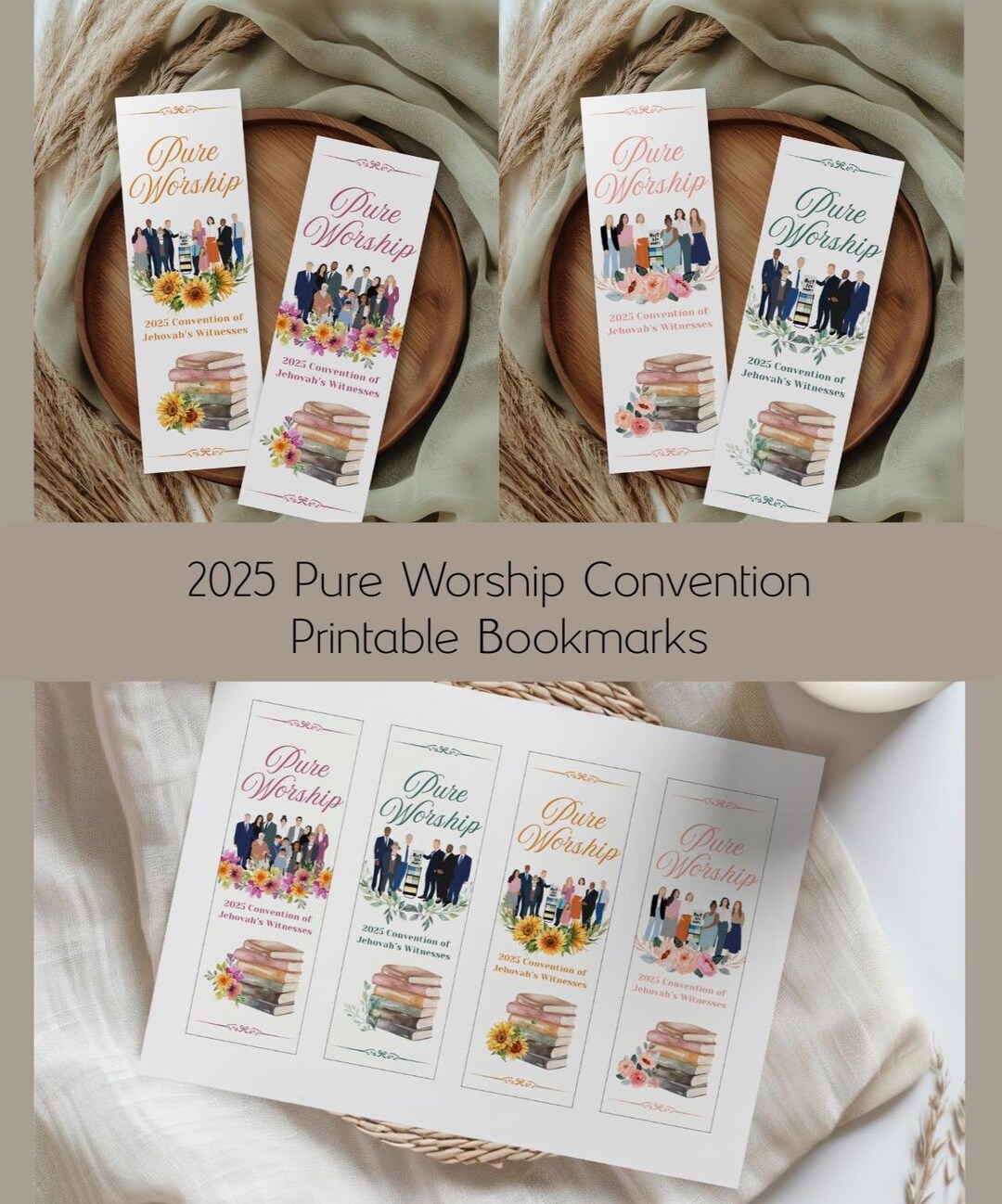 2025 JW Pure Worship Convention Printable Bookmarks, JW Convention ...