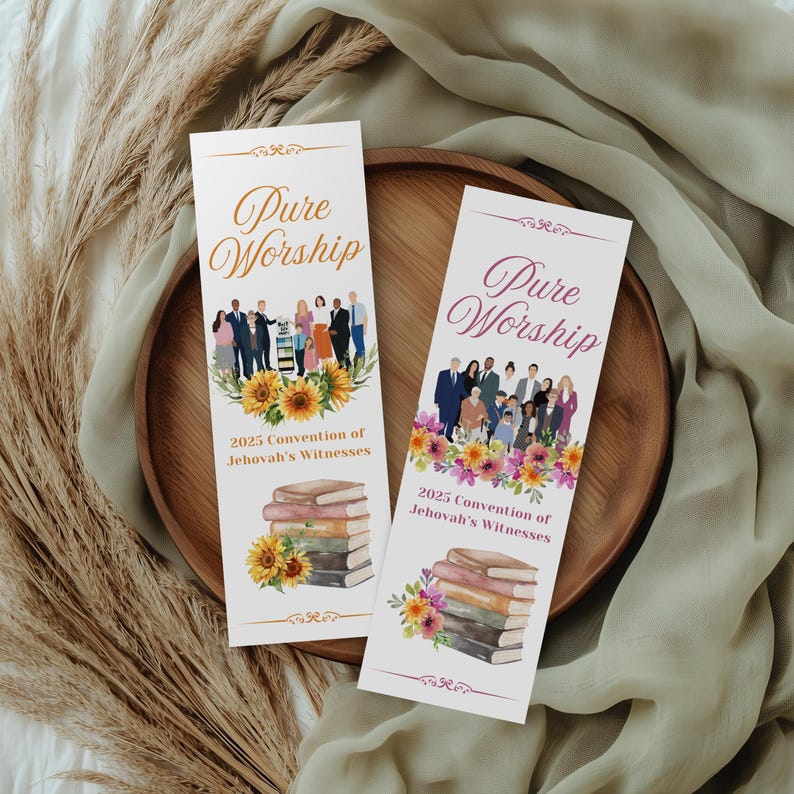 2025 JW Pure Worship Convention Printable Bookmarks, JW Convention ...