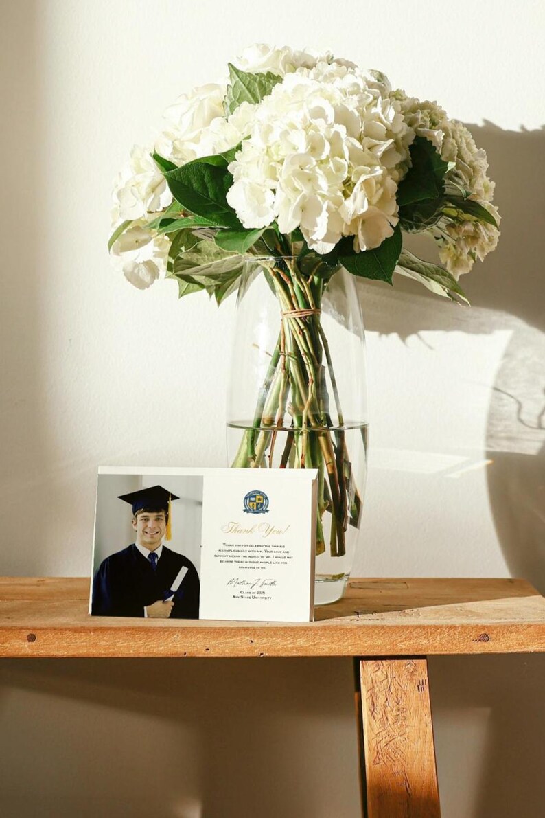 University Graduation Thank You Card TEMPLATE, Thank You From Bachelor ...