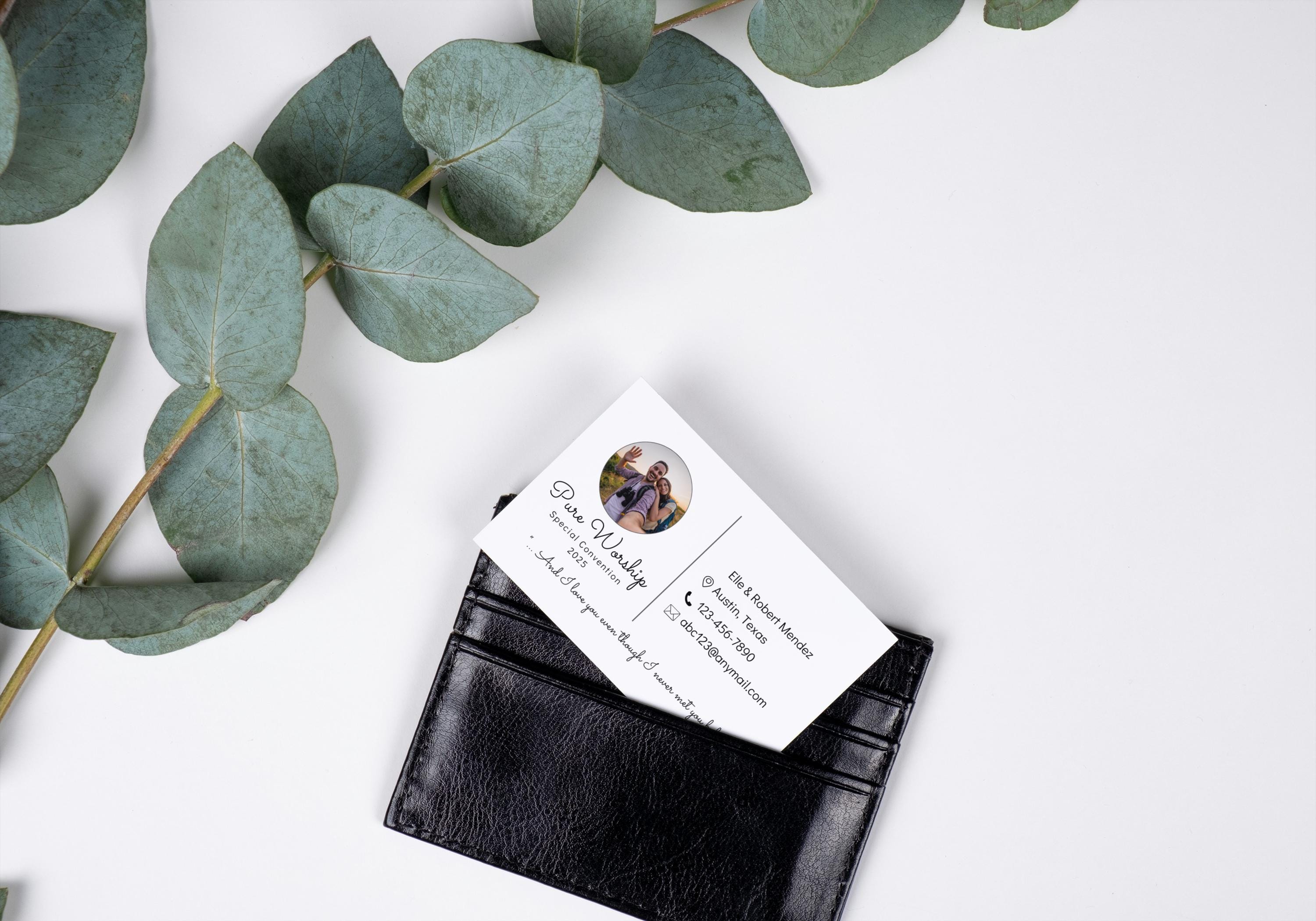 Personalized Convention Contact Card, Pure Worship 2025, JW Printable ...
