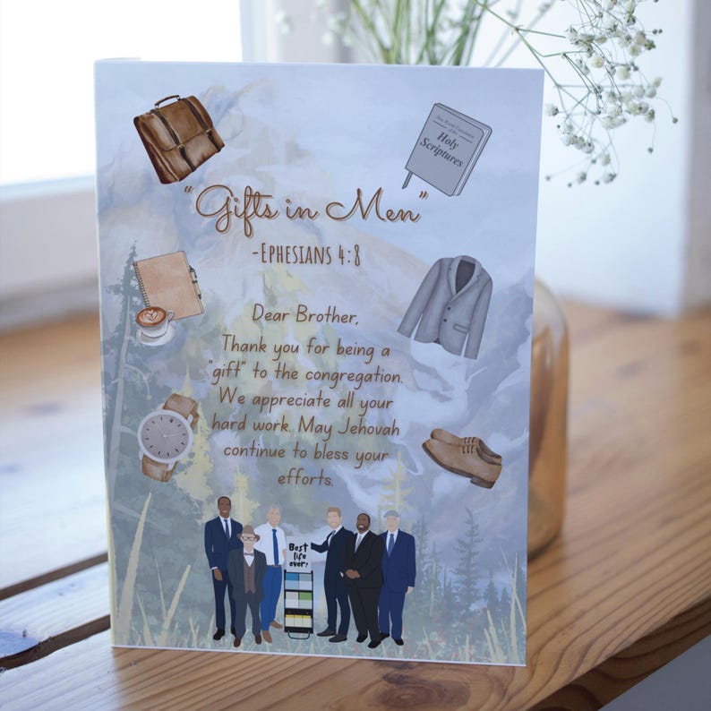 JW Thank You Card for Brothers, Ministerial Servants, Elders, Thank You ...