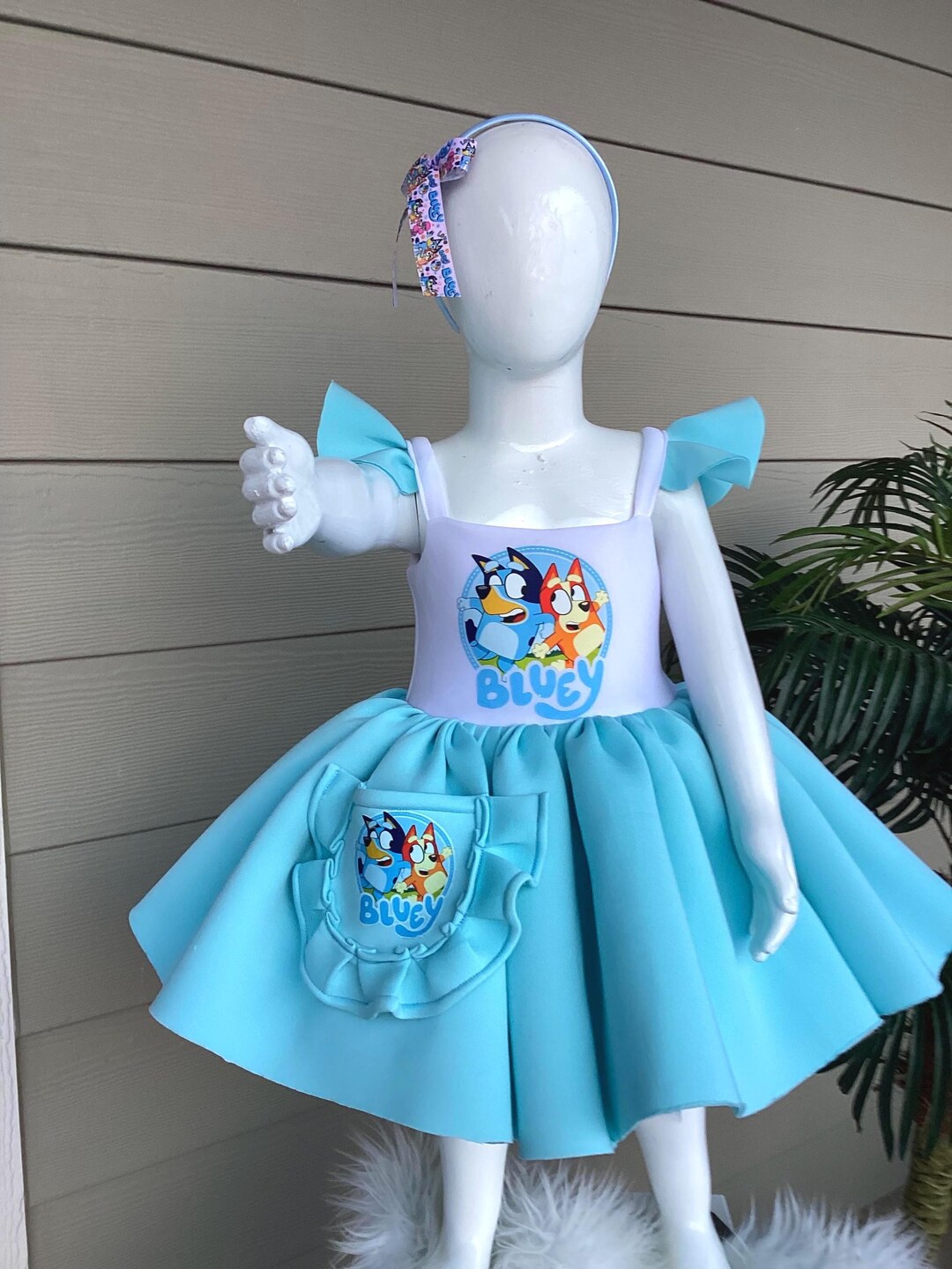 Personalized Bluey Birthday Dress,bluey Outfit for Girls,bluey Dress - Etsy