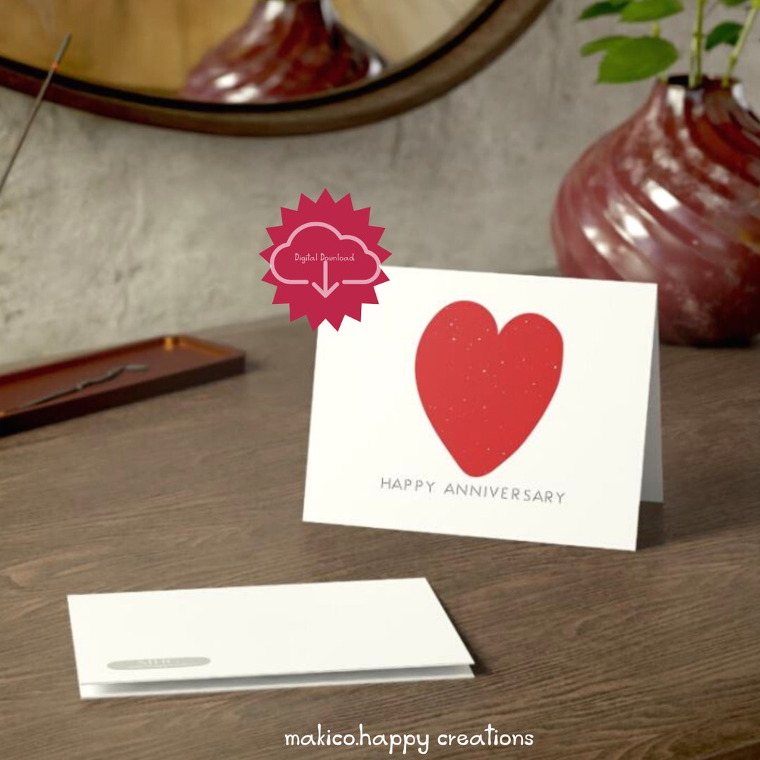1 Year Anniversary Cards,1st Anniversary Gift-downloadable Prints - Etsy
