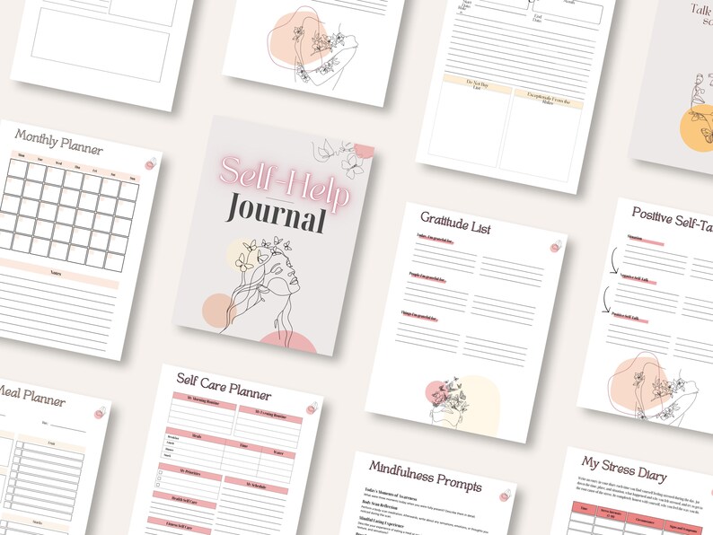 Self Help Journal/ Self Help Planner/ Healing Journal / Self-love ...
