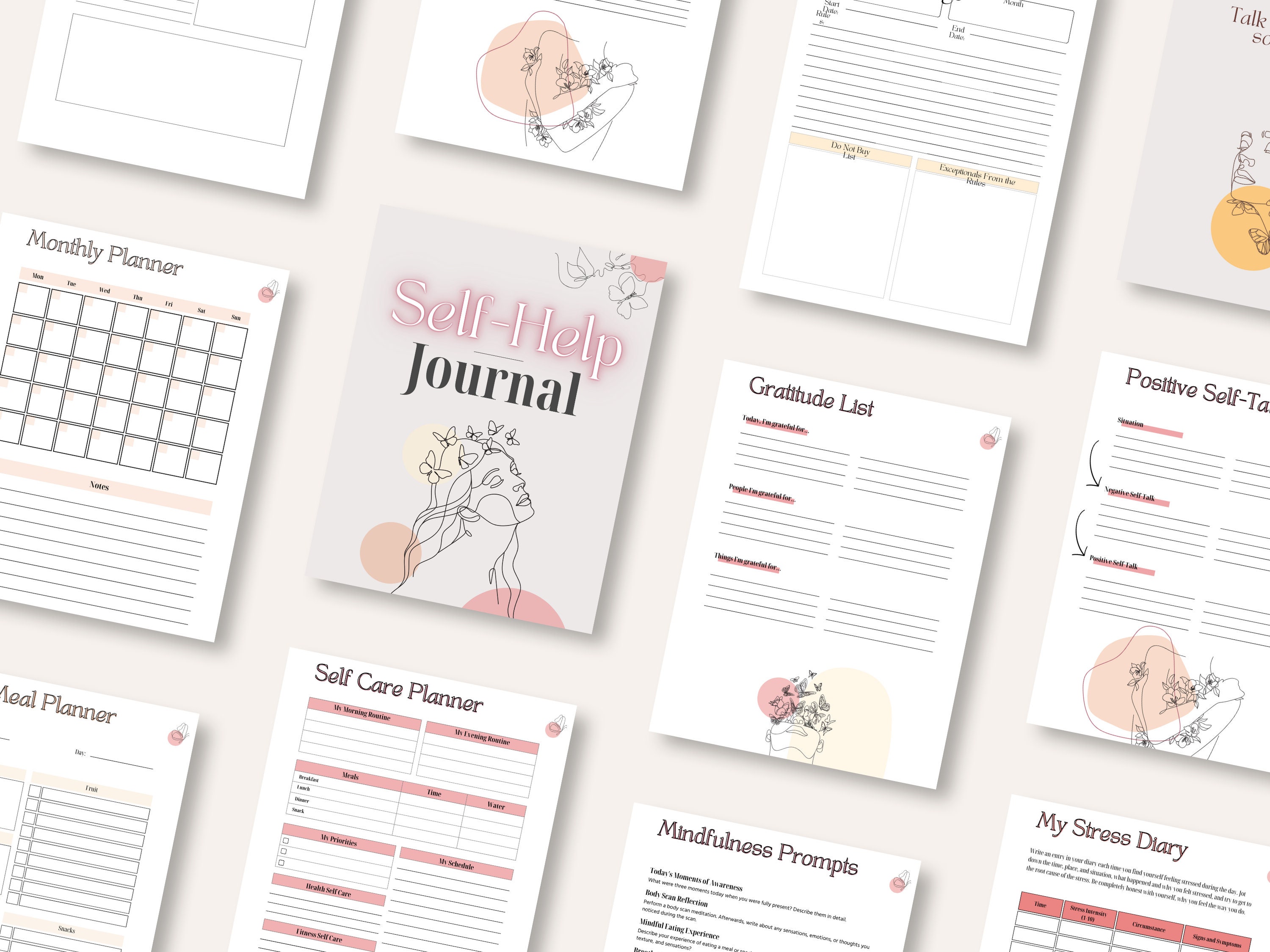 Self Help Journal/ Self Help Planner/ Healing Journal / Self-love ...