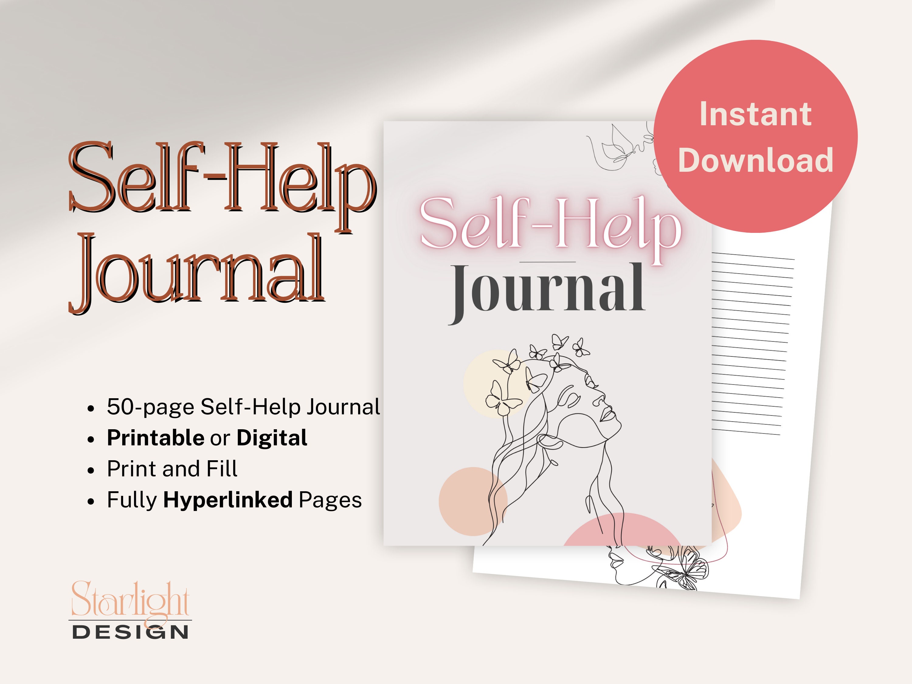 Self Help Journal/ Self Help Planner/ Healing Journal / Self-love ...