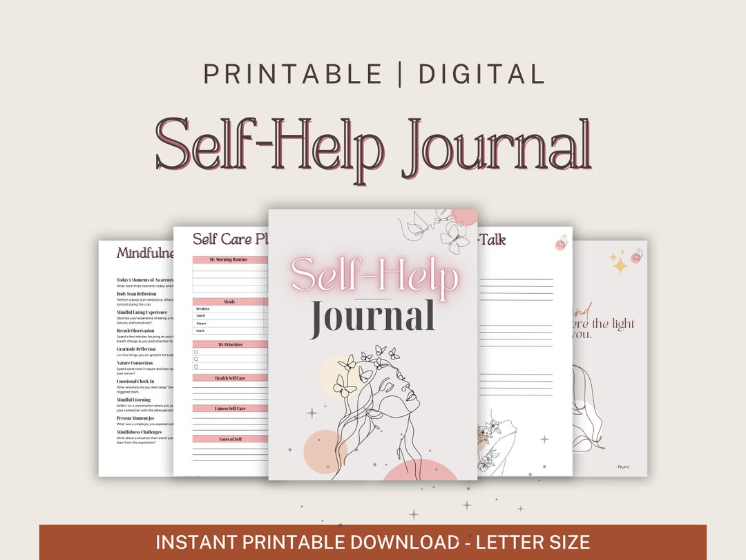 Self Help Journal/ Self Help Planner/ Healing Journal / Self-love ...