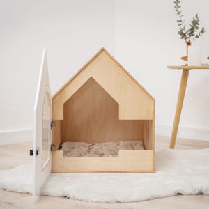 Modern Dog House, Personalized Pet House, Puppy Dog Crate, Dog Kennel ...