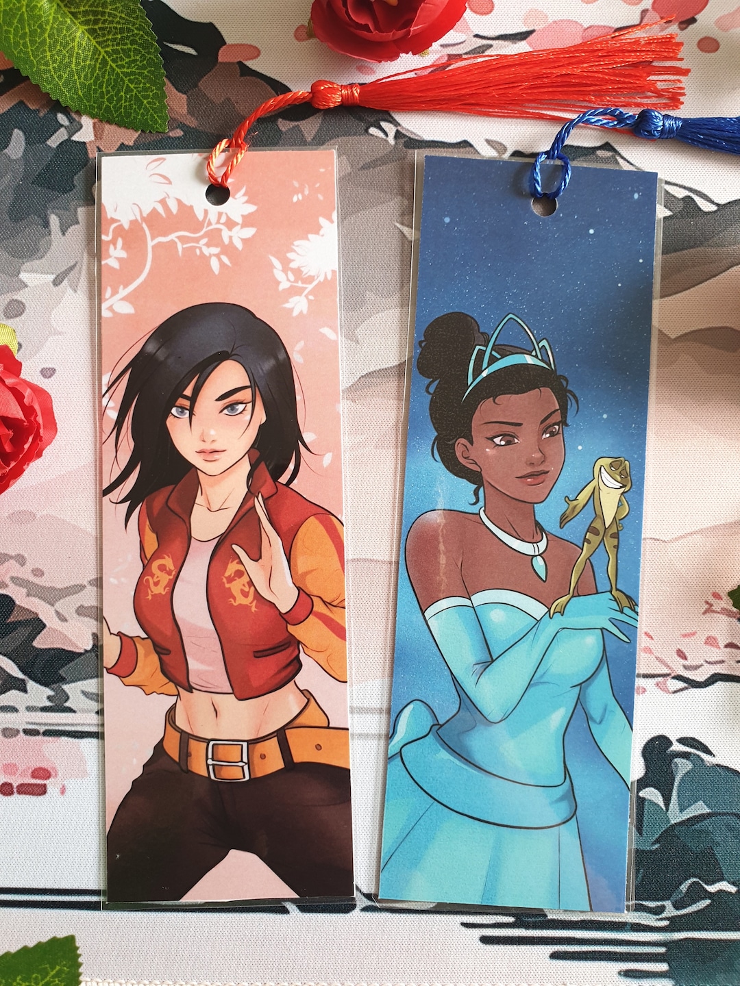 Disney Heroines Bookmarks mulan and Tiana - Etsy