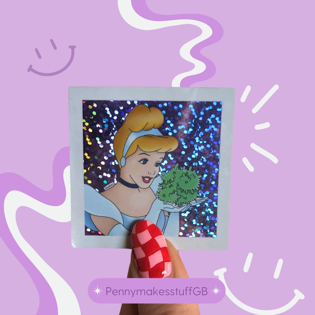 Cute 420 Disney Cinderella Sticker - Etsy