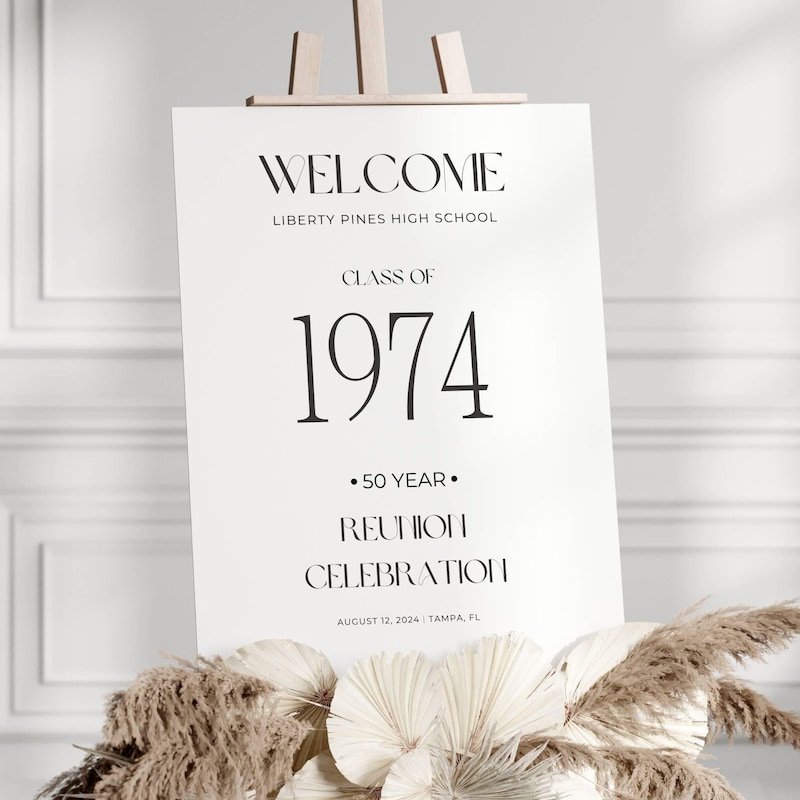 Class Reunion Welcome Sign - Etsy