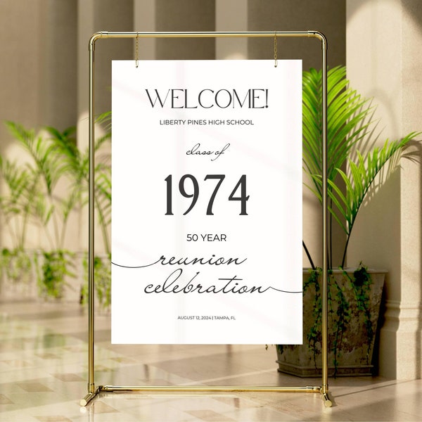 Class Reunion Welcome Sign - Etsy