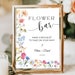 Flower Bar Sign Template Editable Wildflower Bloom Bar Sign, Printable ...