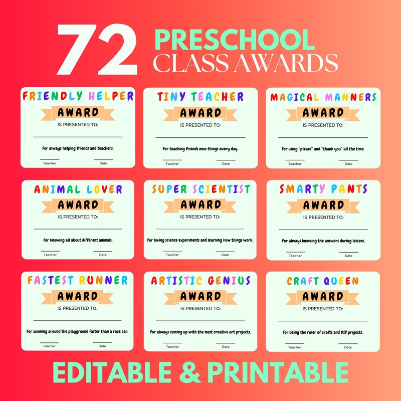 Candy Superlatives - Etsy