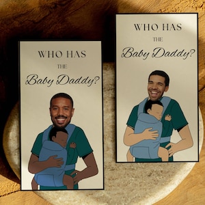 Who Has the Baby Daddy Baby Shower Game- Editable Celebrity Scratch off ...