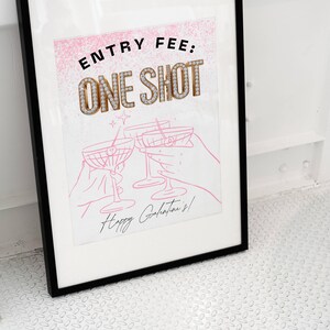 Entry Fee One Shot Galentine's Day Party Sign- Printable Funny ...