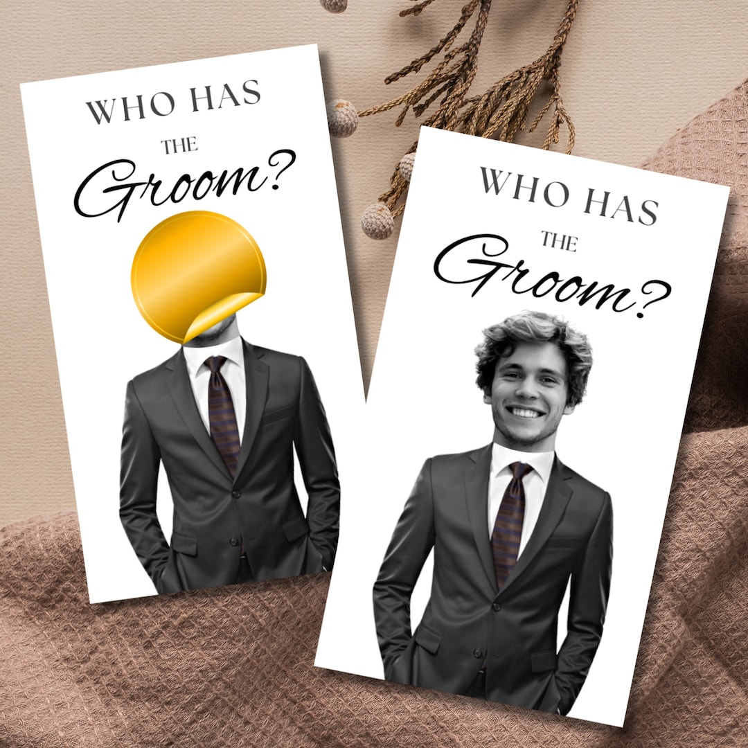 Who Has the Groom Bridal Shower Game- Editable Celebrity Wedding Game ...