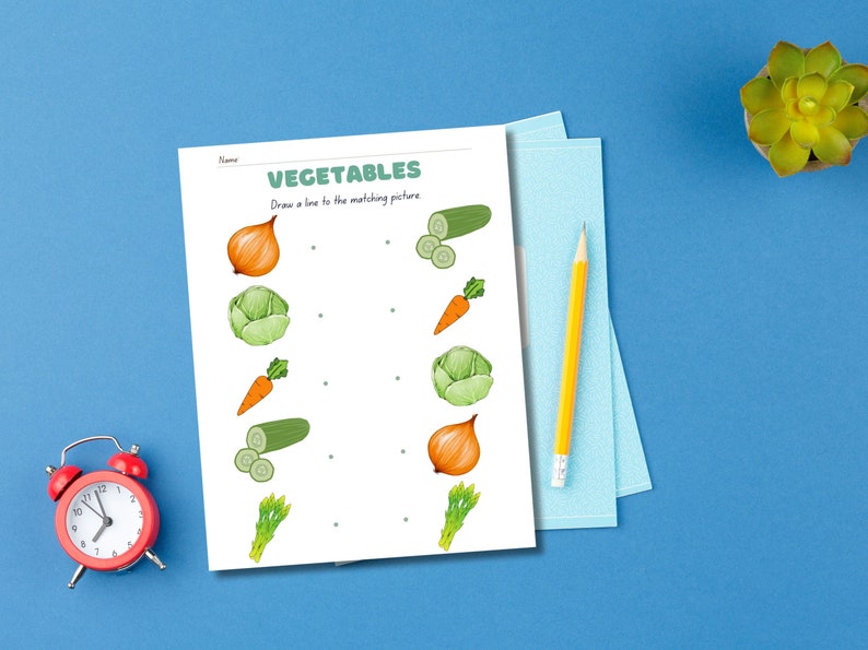 Printable Matching Worksheets- Kindergarten Preschool Activity, Pre-k ...