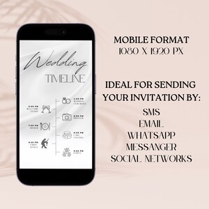 Wedding Video Invitation Canva Template Editable Electronic Animated ...